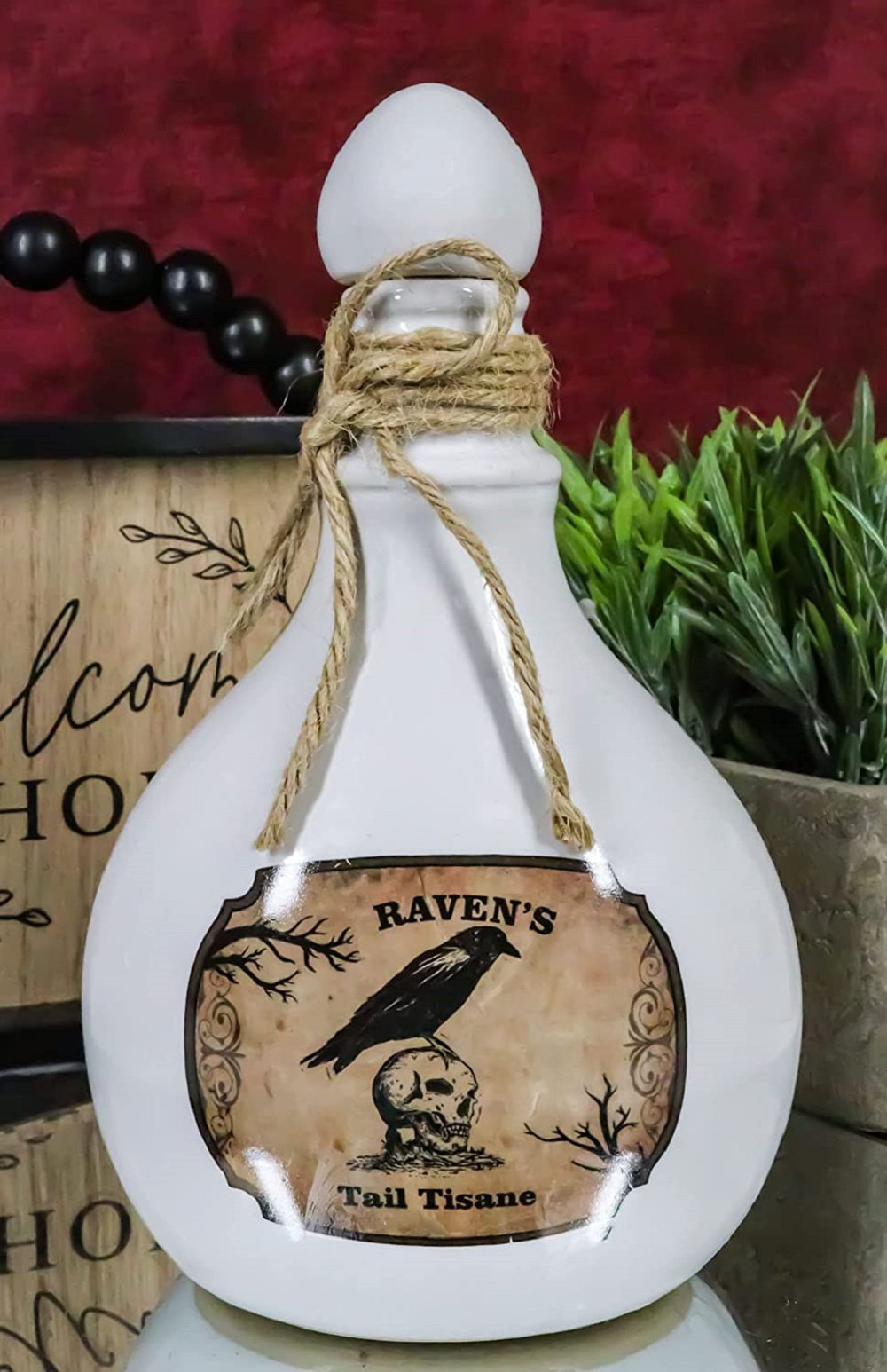 Trinx Ceramic Crow Raven Tail Tisane Mad Doctor Scientist Witchcraft ...