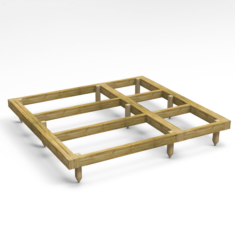 POWERSHEDS 6 ft. W x 6 ft. D Power Pressure Treated Timber Shed Base ...