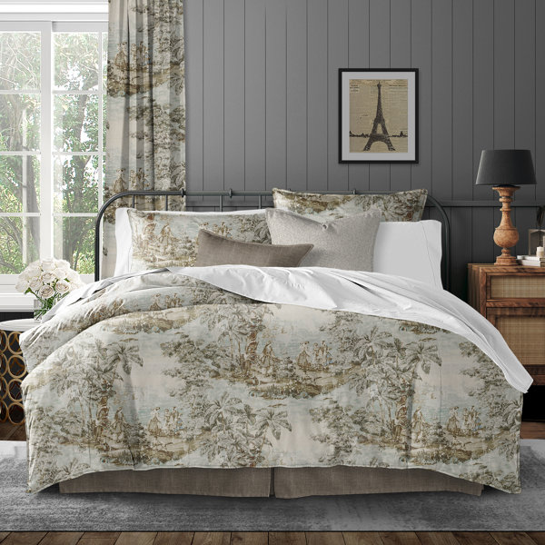 The Tailor's Bed Linen Toile Coverlet Set | Wayfair