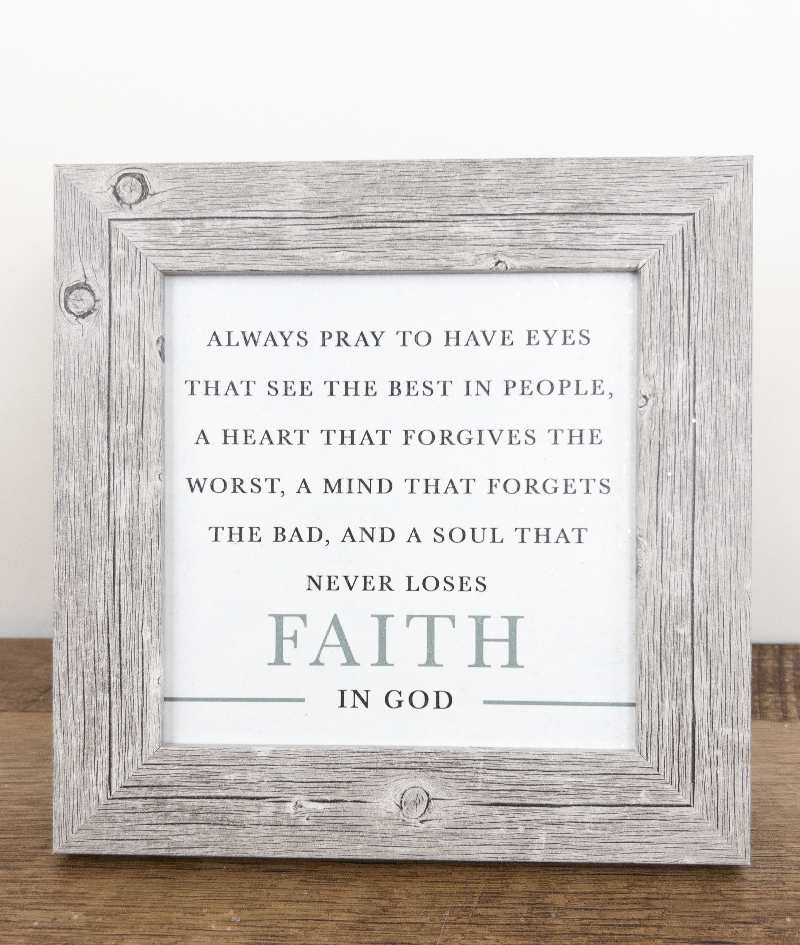 Trinx Always Pray - Picture Frame Graphic Art | Wayfair