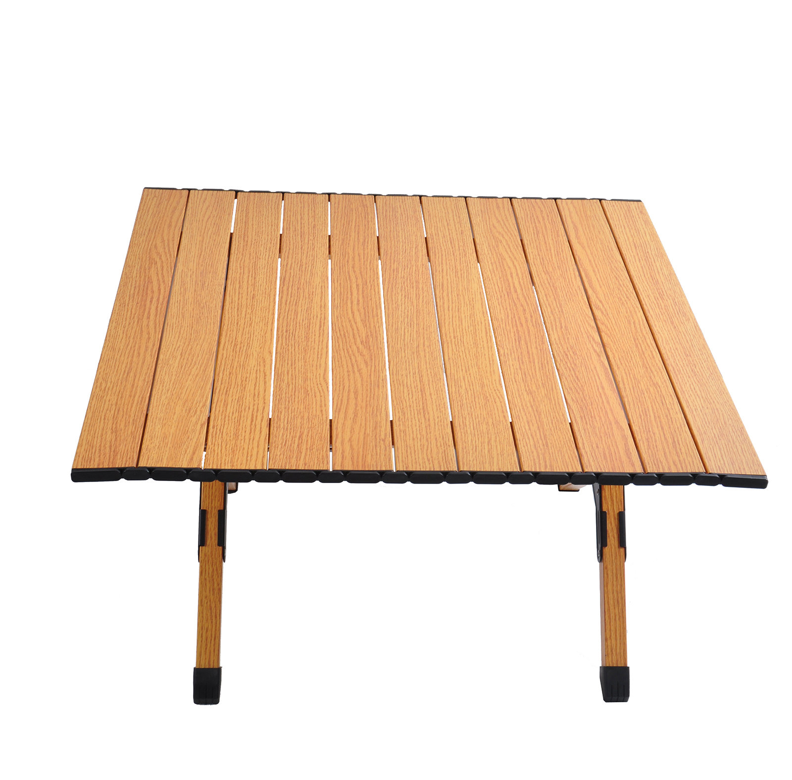 Wildon Home® Portable Picnic Table, Rollable Aluminum Alloy Table Top ...