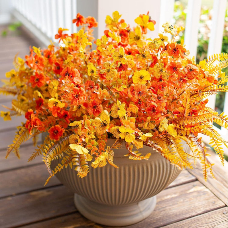 Primrue 14 Bundles Artificial Fall Mums | Wayfair