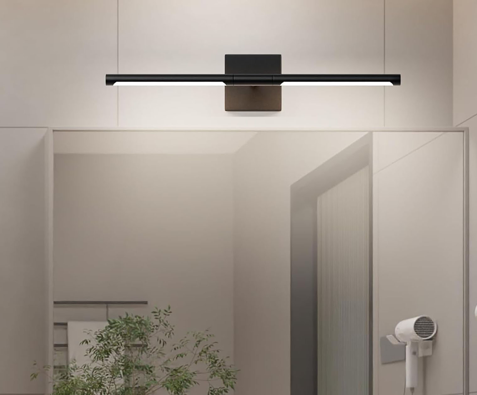 Ivy Bronx LED Black Vanity Light Bar, Wall Wall Light Fixtures For ...