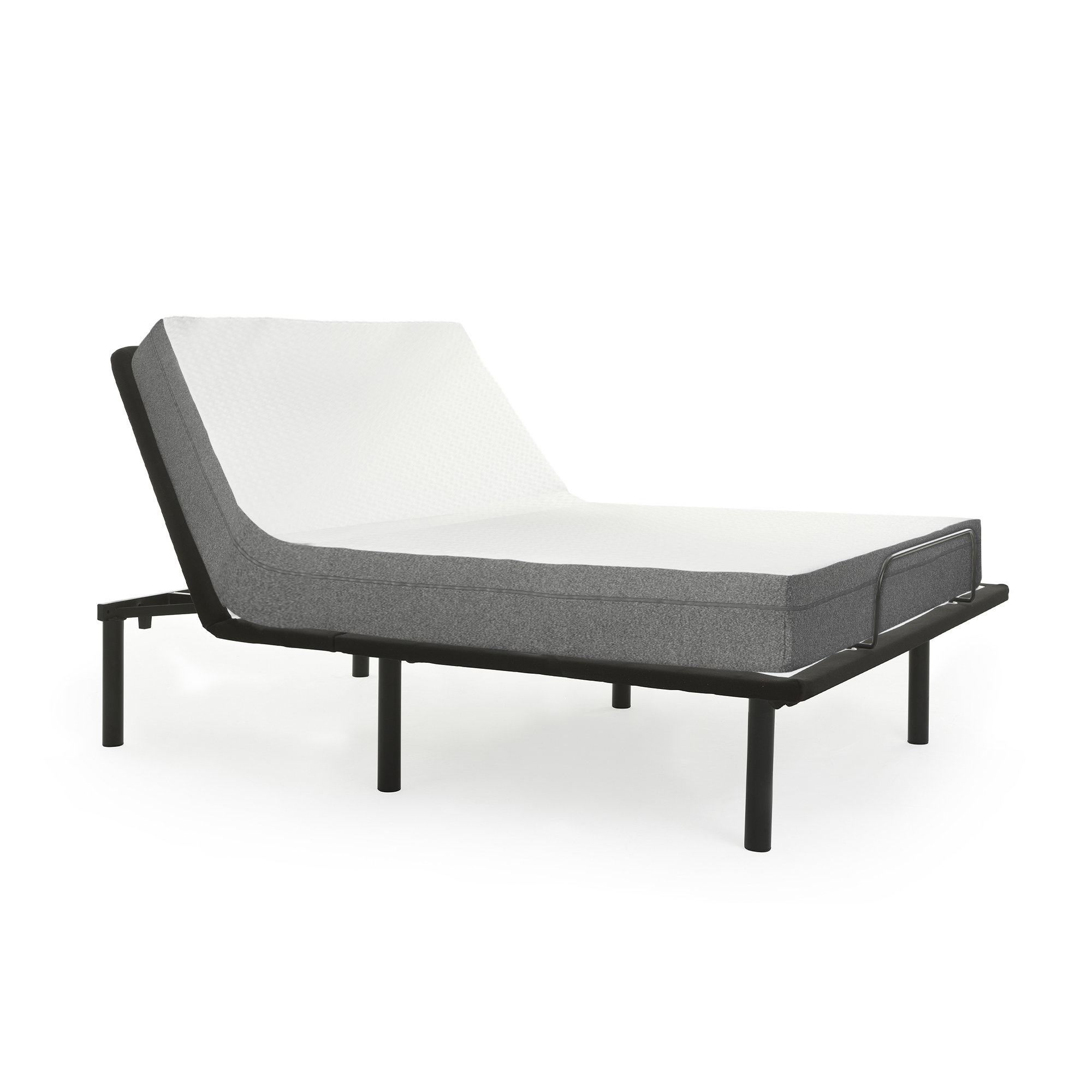 Alwyn Home Murrieta 15" Adjustable Bed Frame with Memory Foam Mattress ...