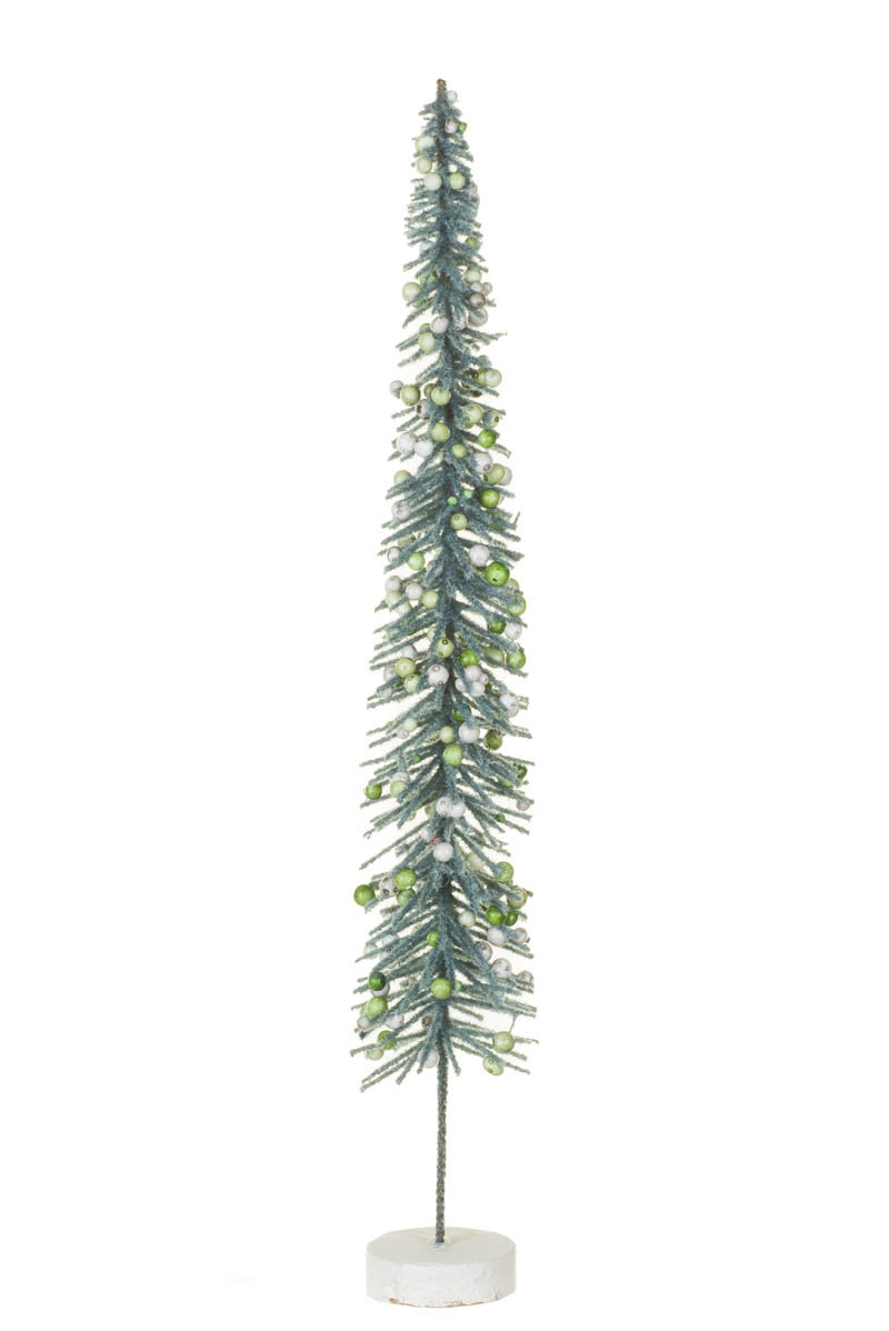The Holiday Aisle® Small Fuzzy Forest Green Plastic Tree Display with ...