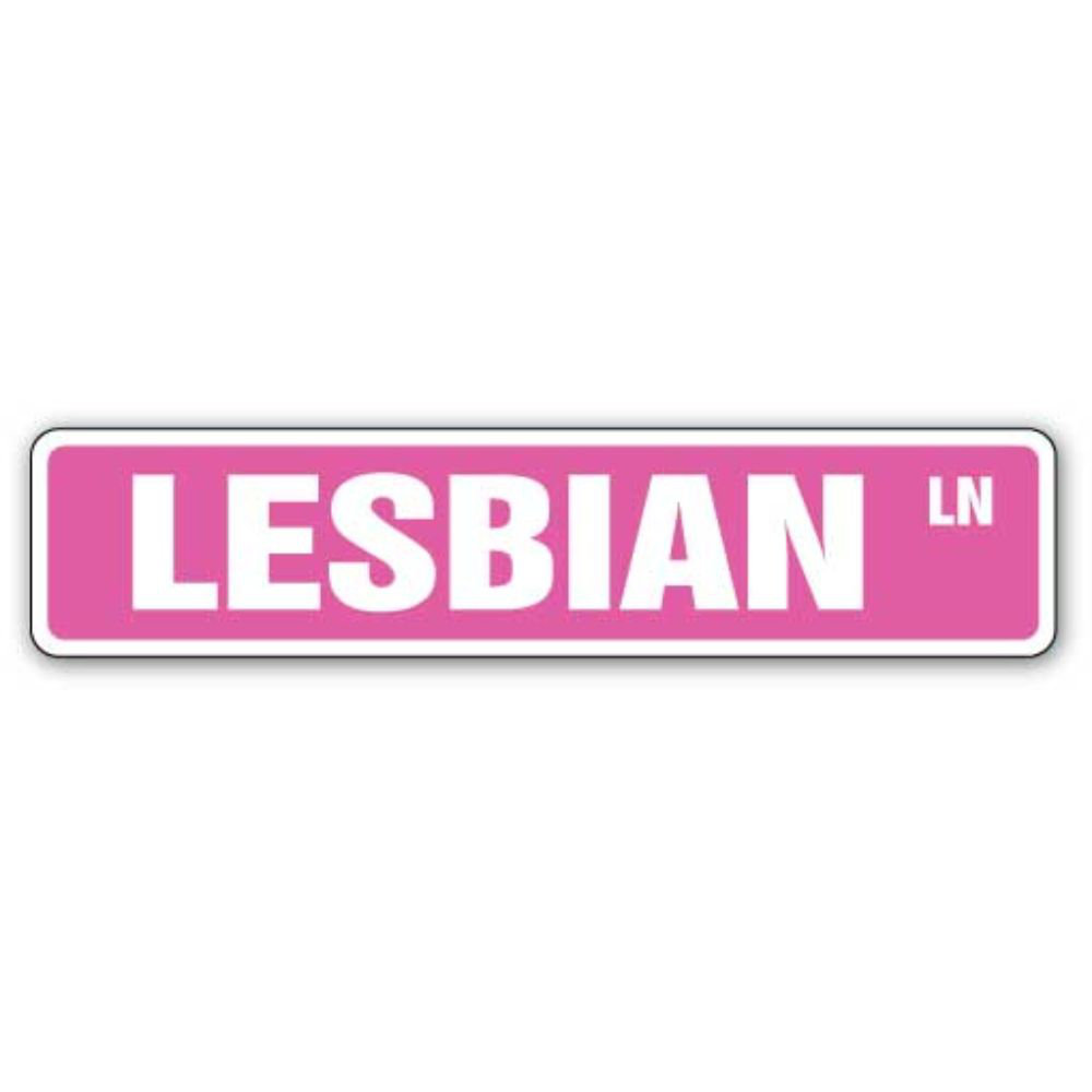 SignMission Lesbian Street Sign Lipstick Lover Signs Fun Lgbt | Wayfair
