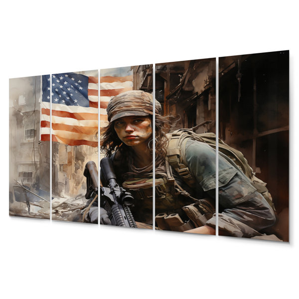 Design Art Us Military in Mission V - Army Metal Art Print Set | Wayfair