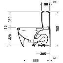 Duravit Me by Starck Elongated Two-Piece Toilet (Seat Not Included ...