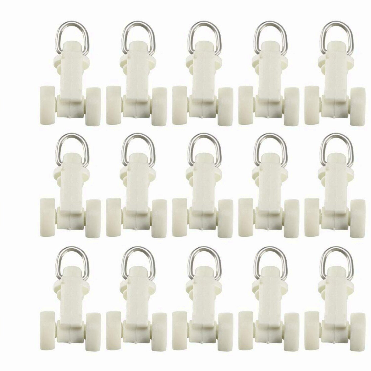 Latitude Run® GlideMaster Twin-Wheeled Curtain Track Carriers - 50 Pack ...