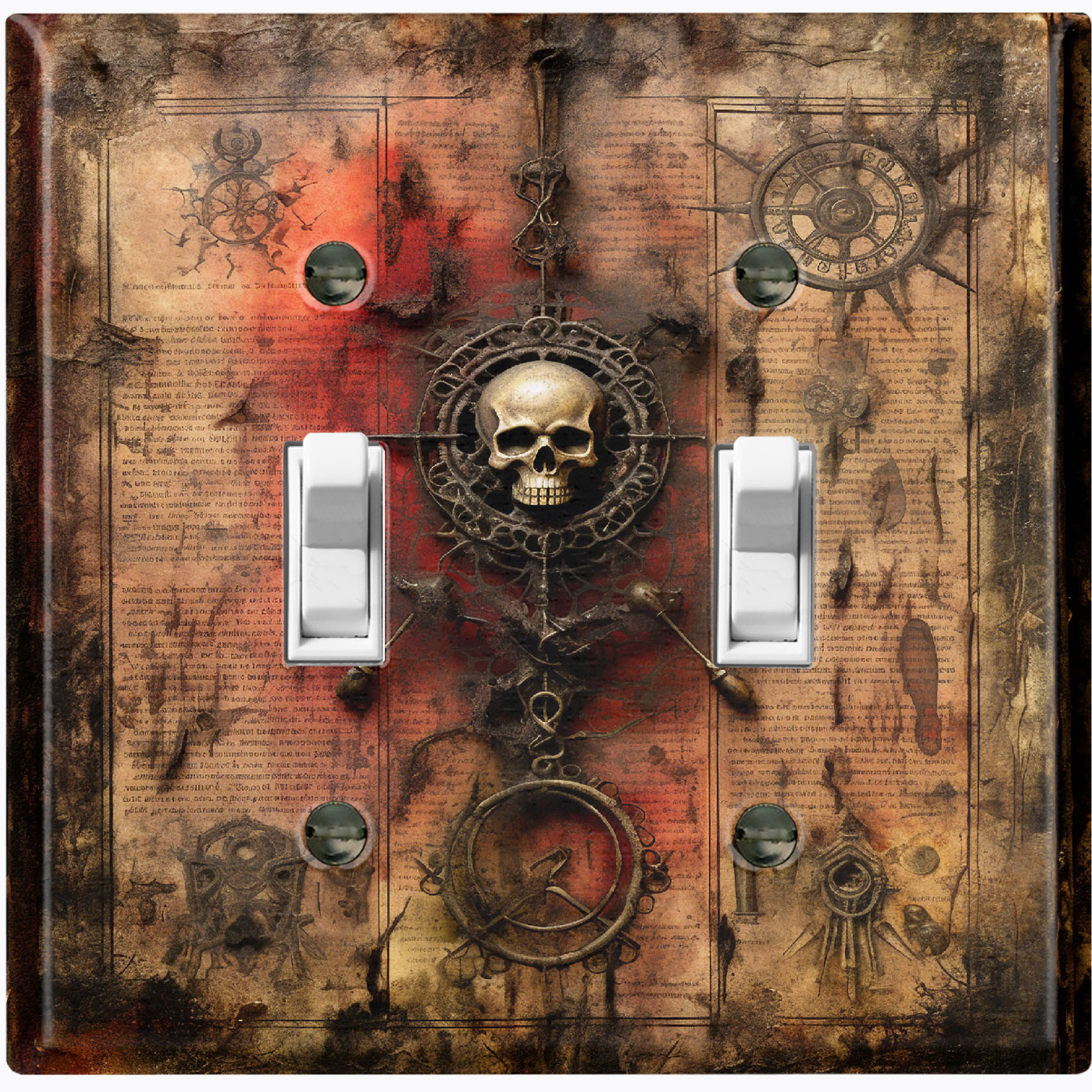 WorldAcc Nature Themed 2 - Gang Toggle Light Switch Standard Wall Plate ...