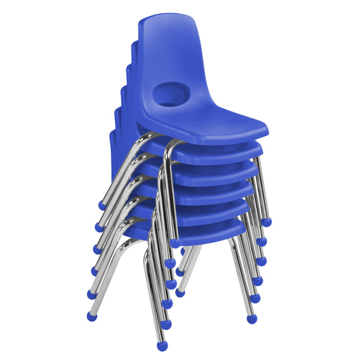 Factory Direct Partners Stacking Classroom Chair ( Set of 6 ) & Reviews ...