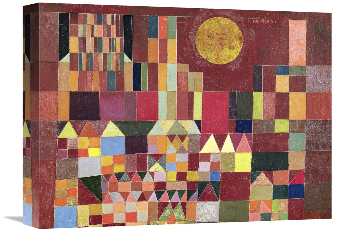 Vault W Artwork Castle and Sun (Detail) by Paul Klee -Painting Print on ...