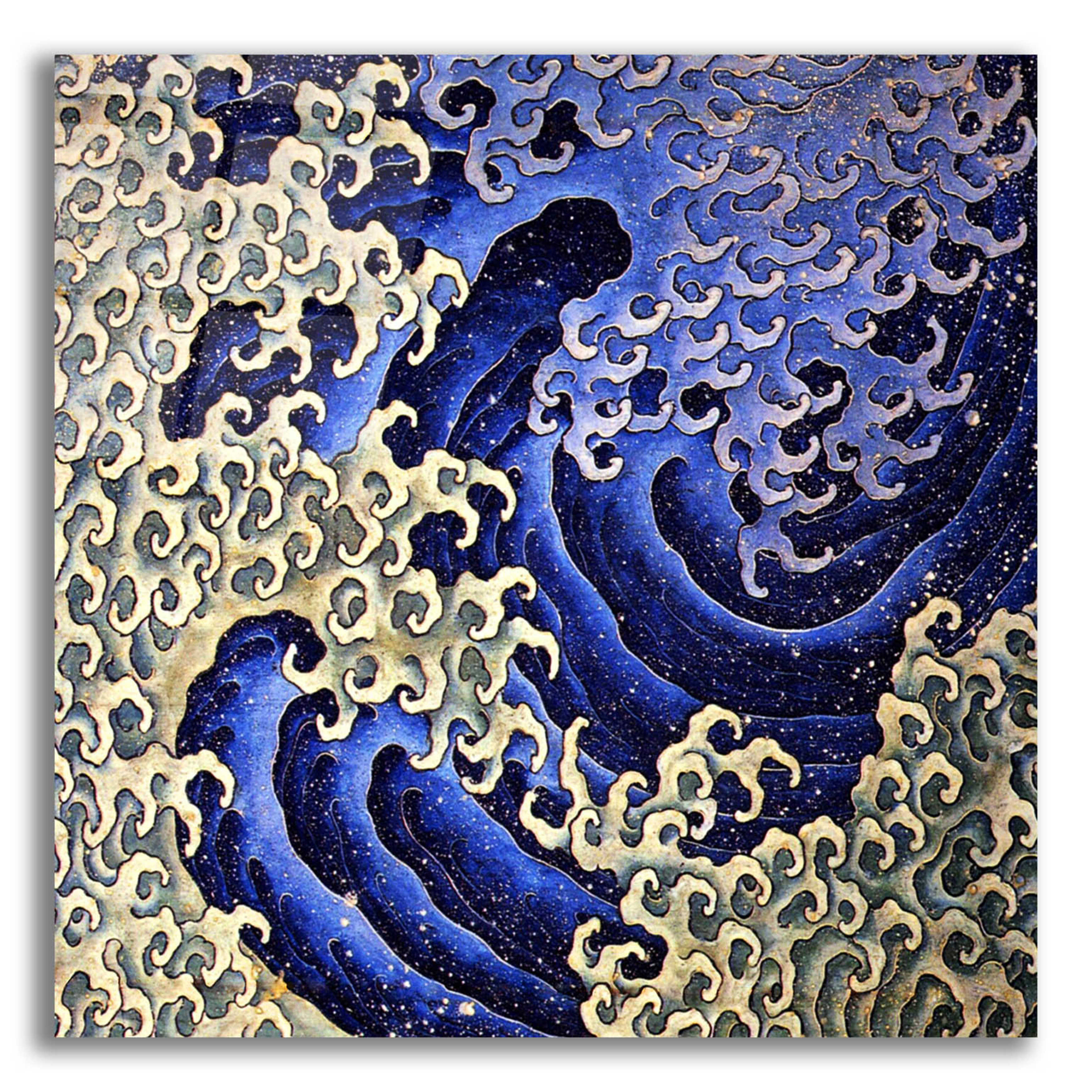 Highland Dunes 'Masculine Waves (Onami)" By Katsushika Hokusai Acrylic ...