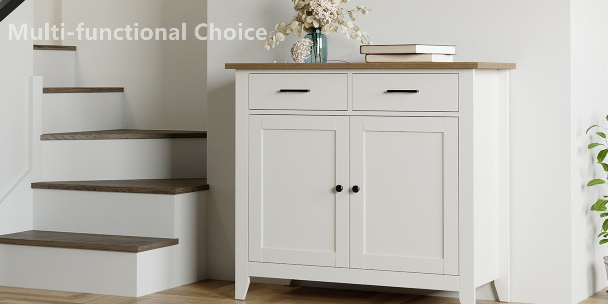 Ailynn 2 Drawer 2 Door Accent Cabinet Lark Manor
