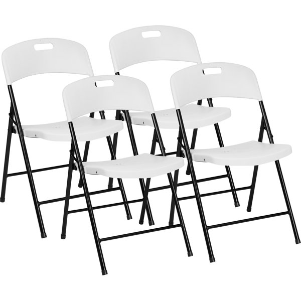 Oline Plastic / Resin Stackable Folding Chair Folding Chair Set | Wayfair