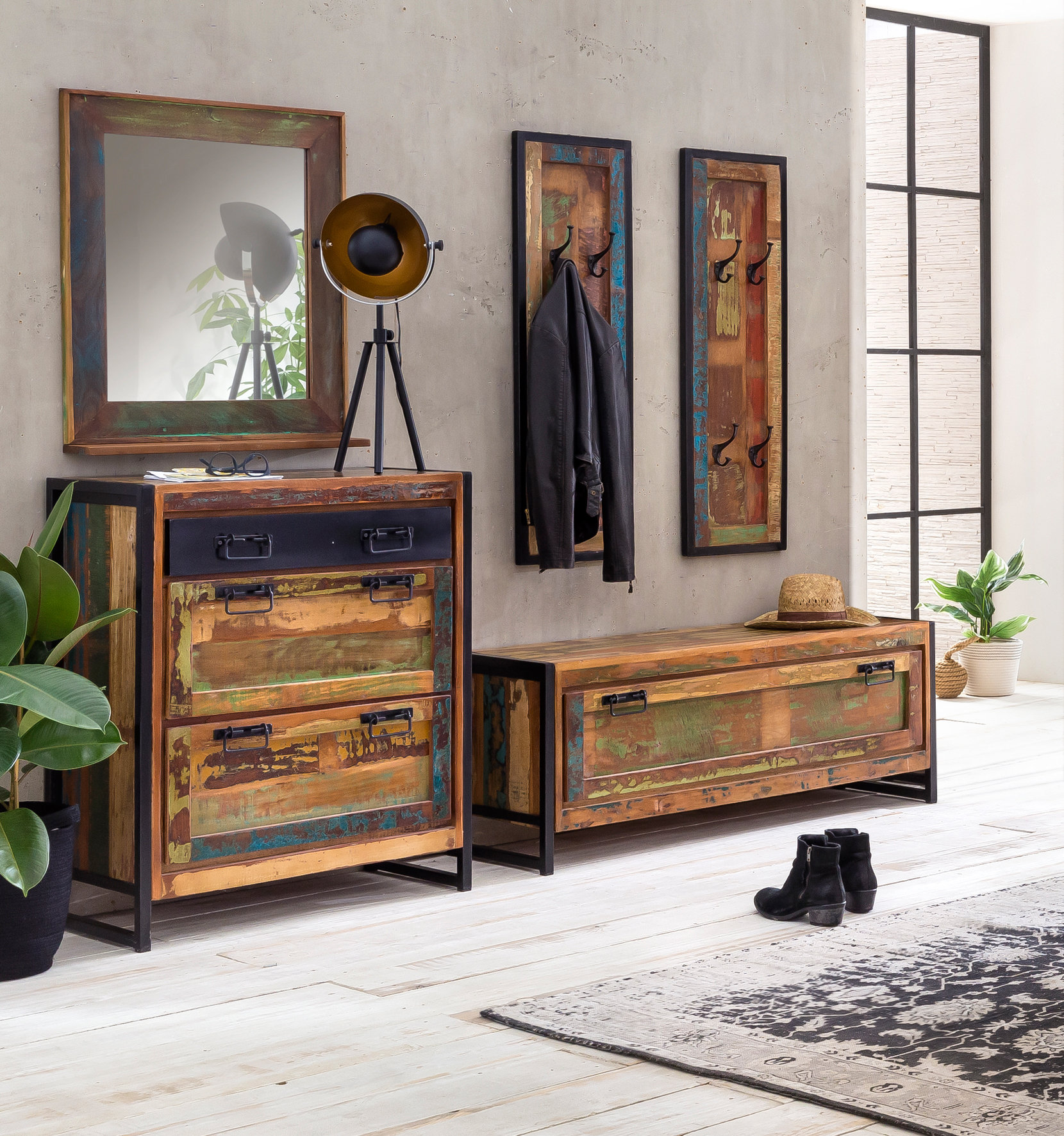Longshore Tides Ayana Solid Wood Hall Tree with Shoe Storage | Wayfair ...