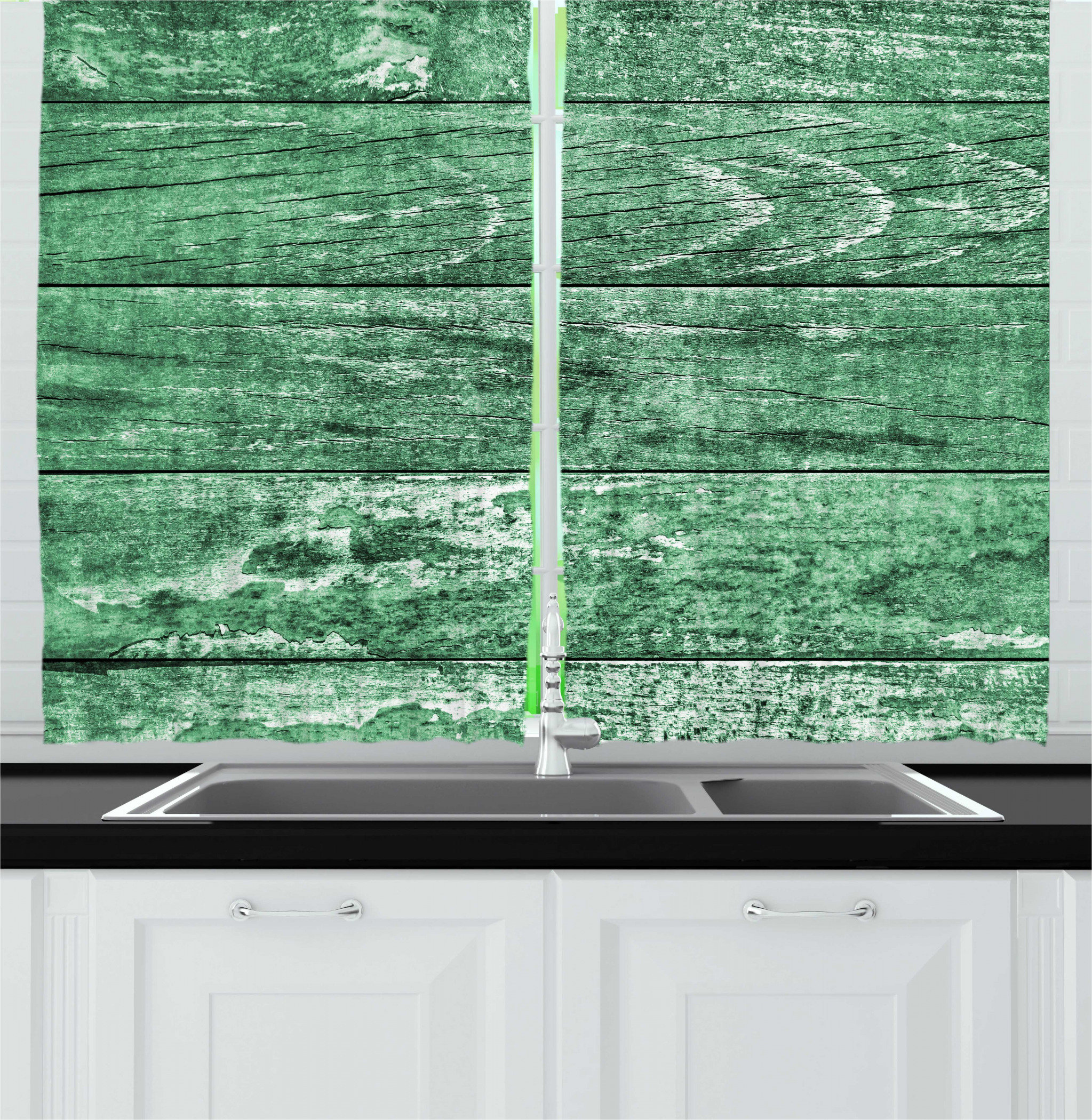 East Urban Home 2 Piece Celtic Green Rotten Knotted Cracked Look Rustic ...