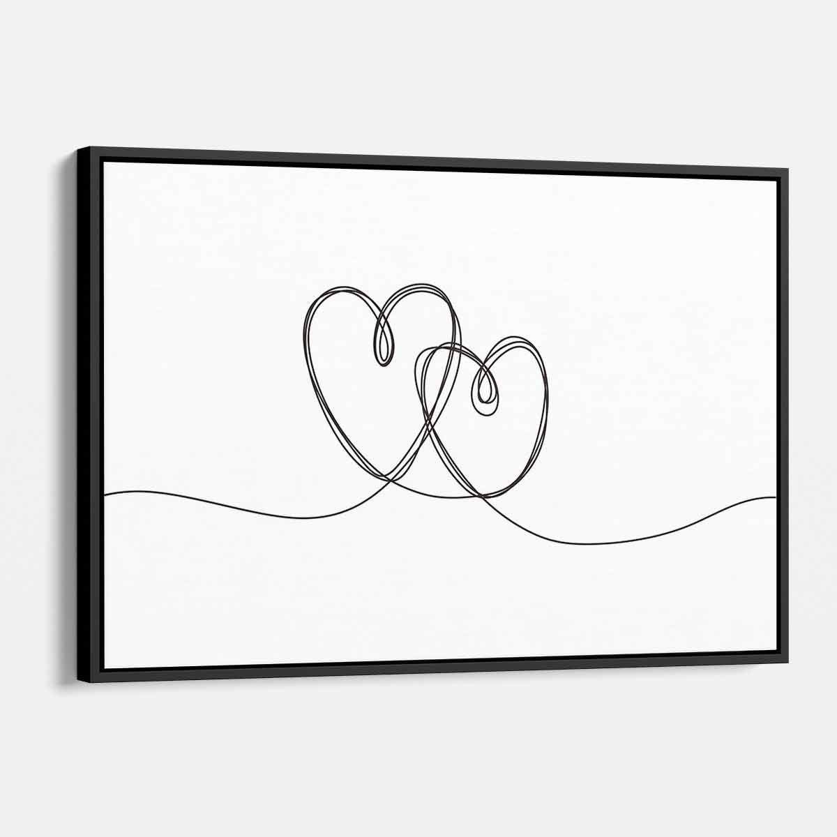 Latitude Run® Brysten Black Heart Wall Art Canvas 4490 On Canvas | Wayfair