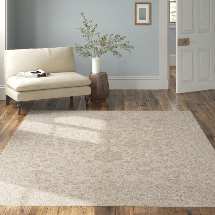 Birch Lane™ Cece Handmade Wool Beige Rug & Reviews | Wayfair