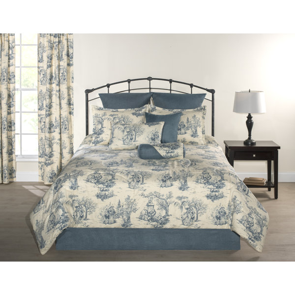 Blue Toile Bedding You'll Love | Wayfair