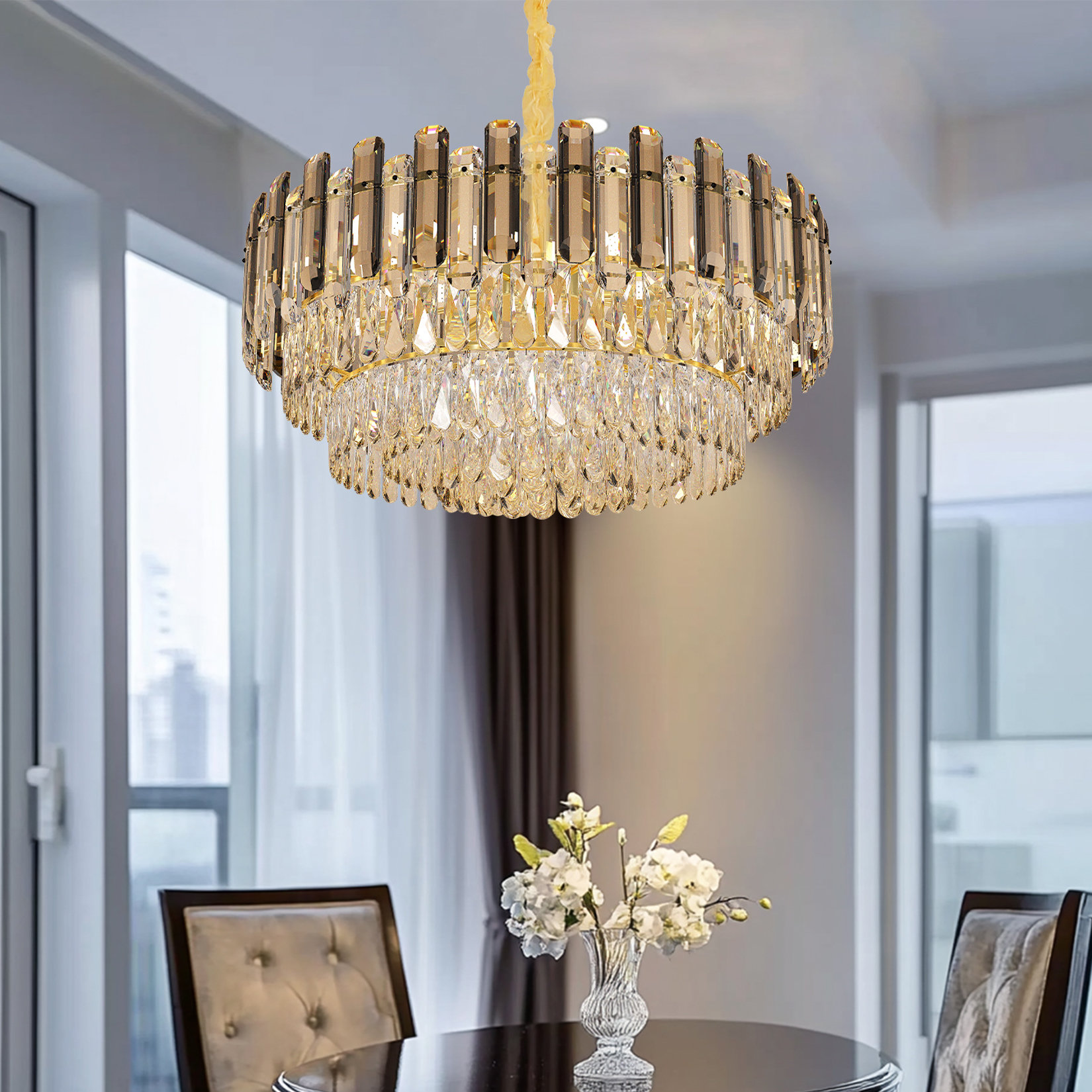 Fairmont Park Boody 10-Light Crystal Chandelier & Reviews | Wayfair.co.uk