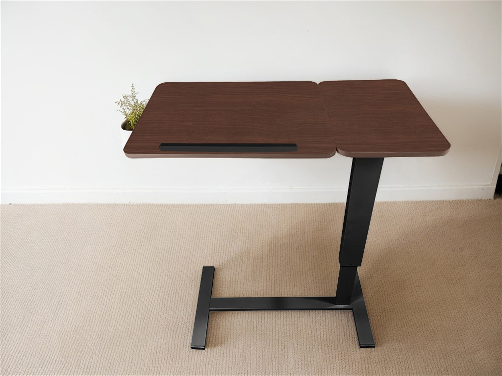 Ivy Bronx Folding Overbed Bedside Desk With Adjustable Height | Wayfair