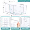 Sorbus 8 Pack Clear Stackable Acrylic Kitchen and Bathroom Drawer ...