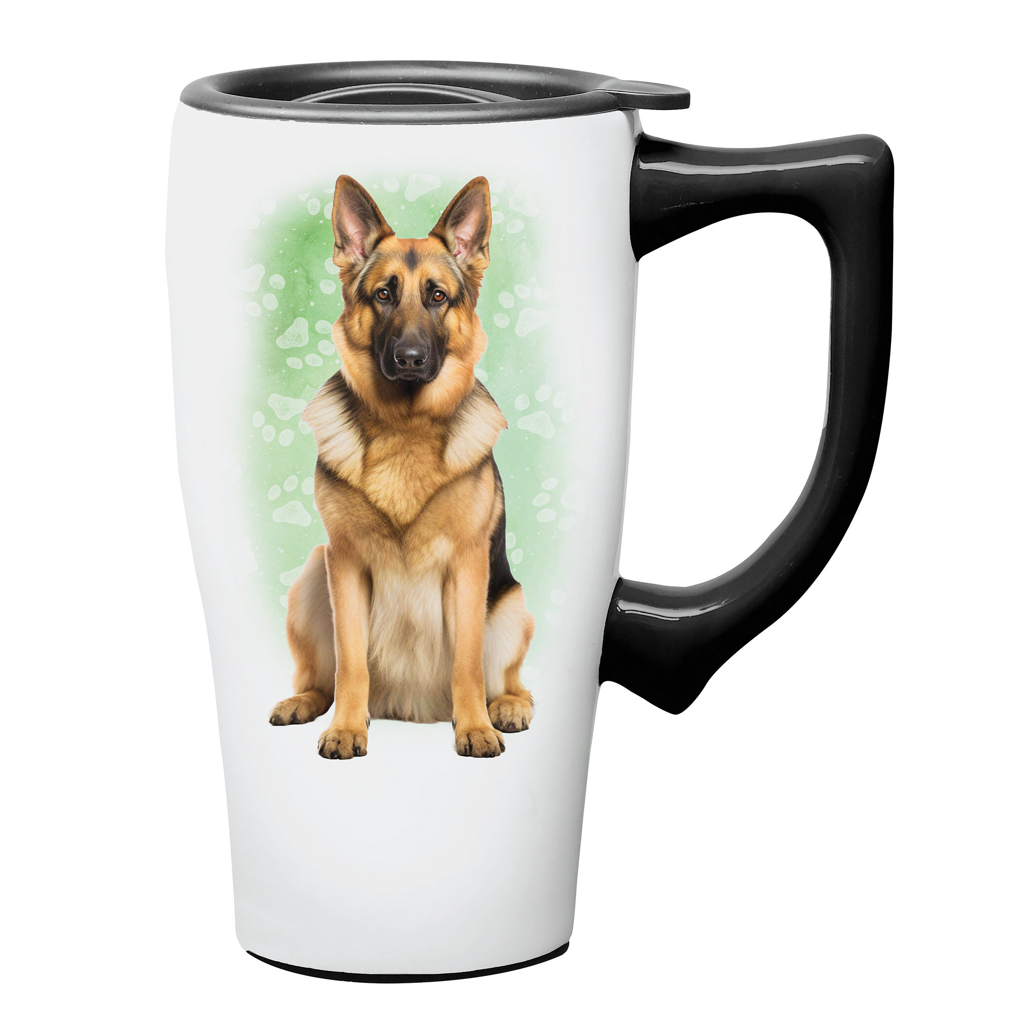 Winston Brands Dog 18 oz. Ceramic Dishwasher Safe Travel Mug | Wayfair