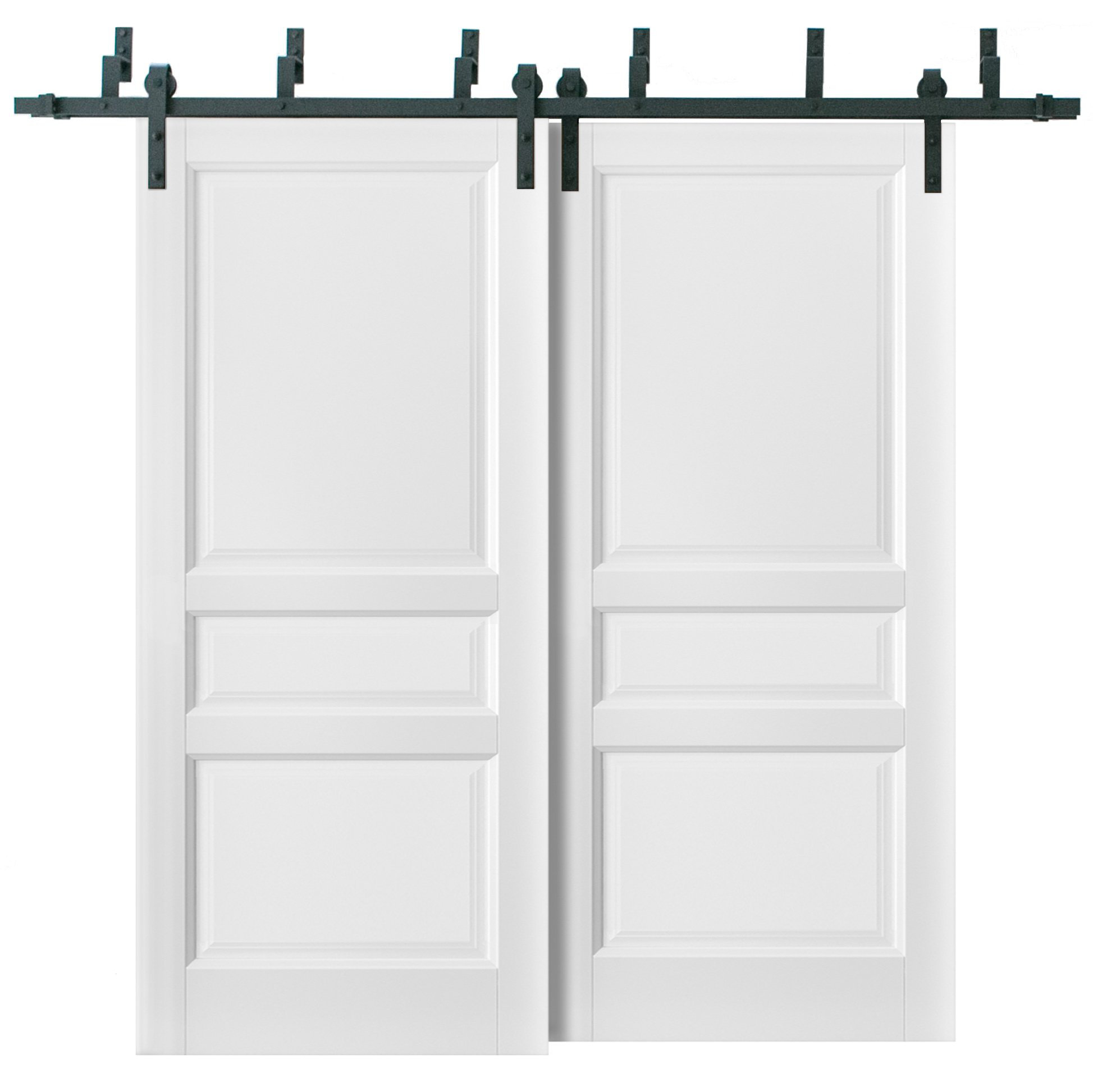 SARTODOORS Lucia Panelled Sliding Closet White Doors - Wayfair Canada