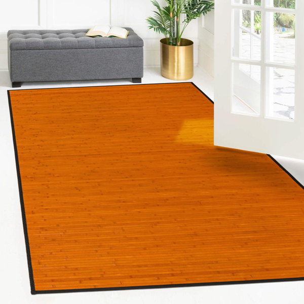 Beachcrest Home Trinidad Bamboo Slat/Seagrass Area Rug in Vintage ...