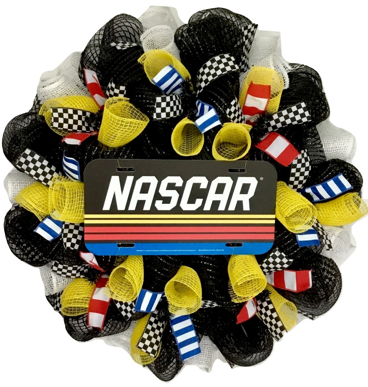 The Party Aisle™ Nascar Racing Sports Wreath | Wayfair