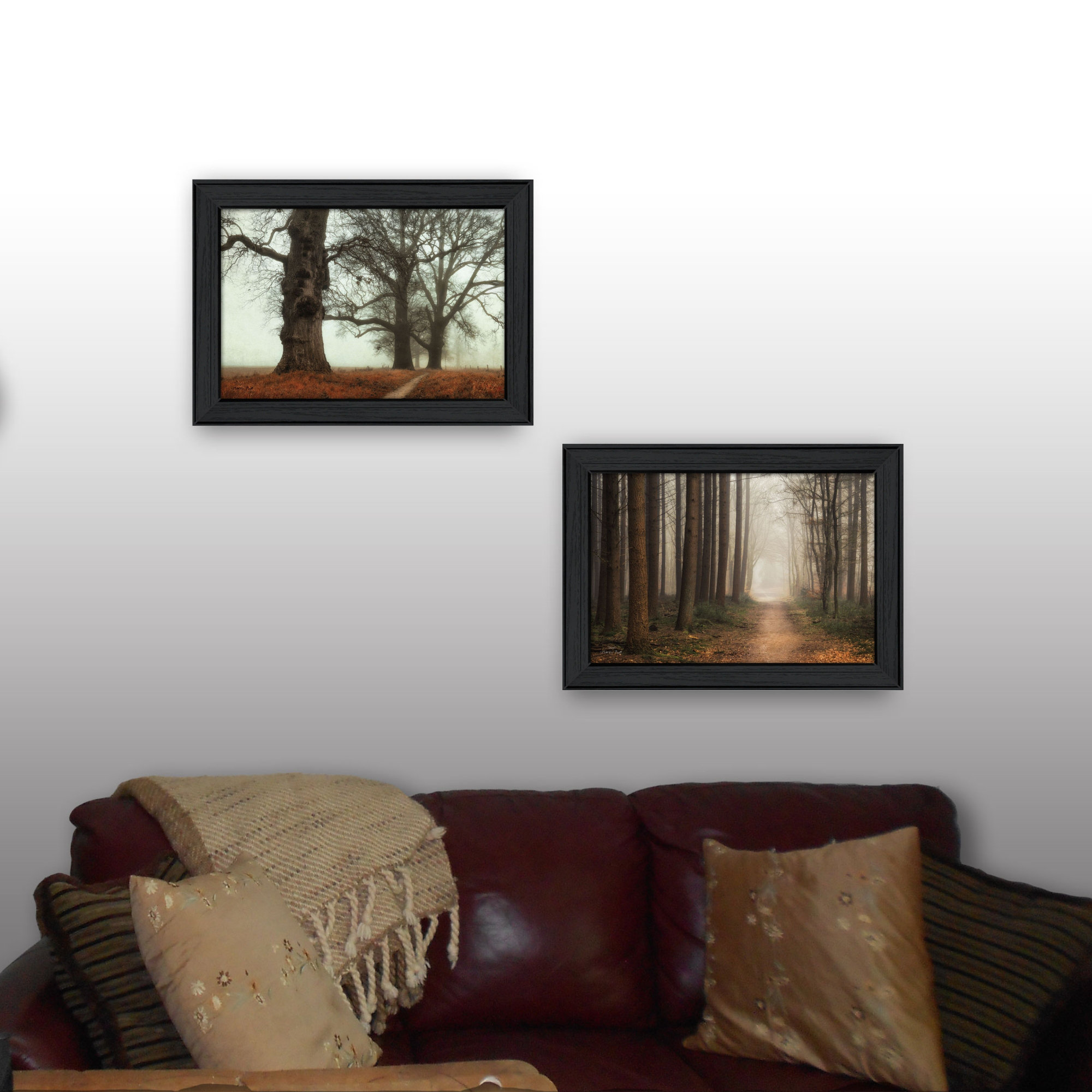 Millwood Pines "Misty Trees Collection" 2-Piece Vignette By Martin Podt ...