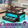 Ivy Bronx Lift Top Coffee Table, 4 In 1 Coffee Tables With Storage And ...