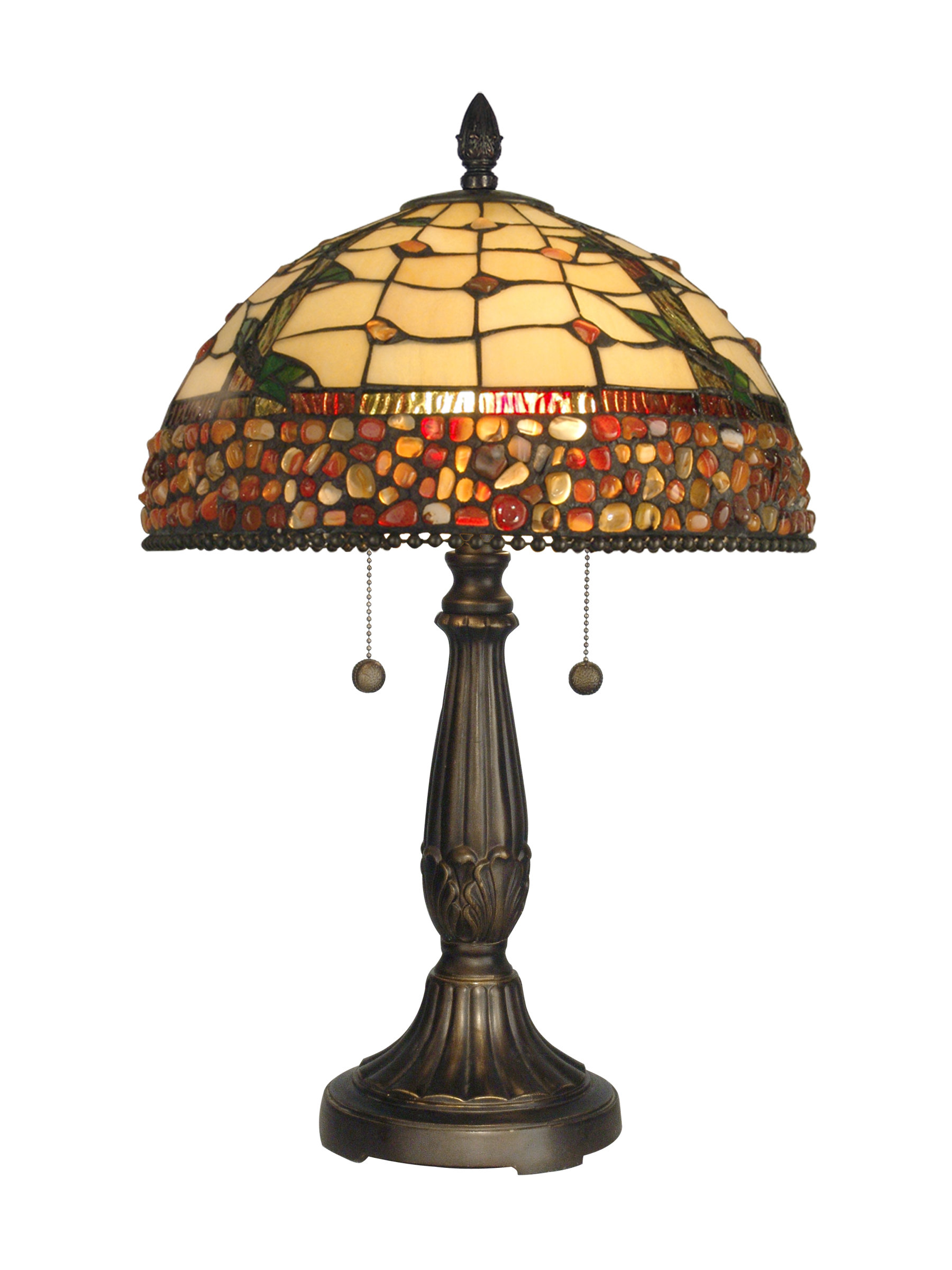 Dale Tiffany Jewel Branch Tiffany 2 Light Table Lamp | Wayfair