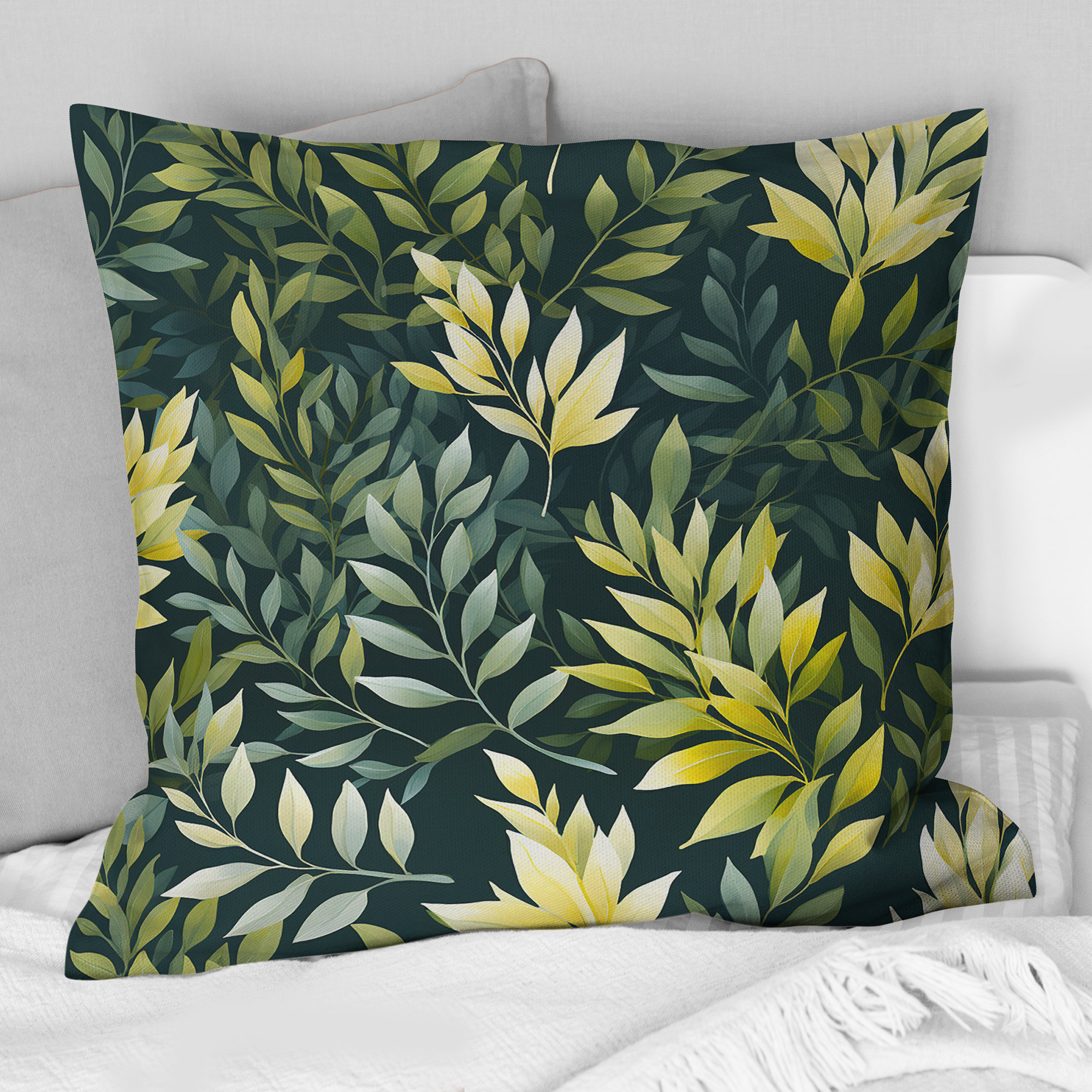 Design Art Natures Harmony Botanical Plants - Botanical Printed Throw ...
