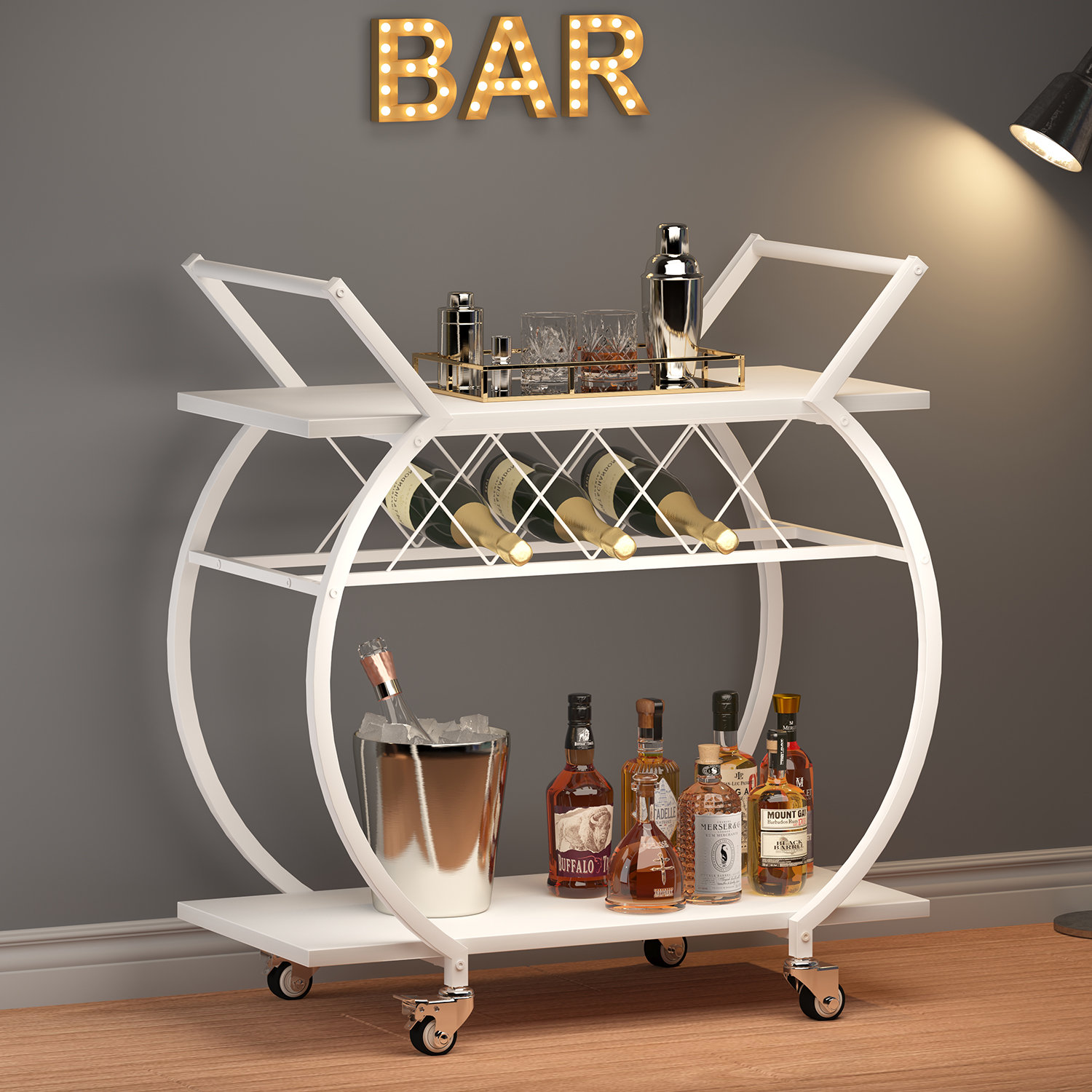 17 Stories Marissa Bar Cart & Reviews - Wayfair Canada