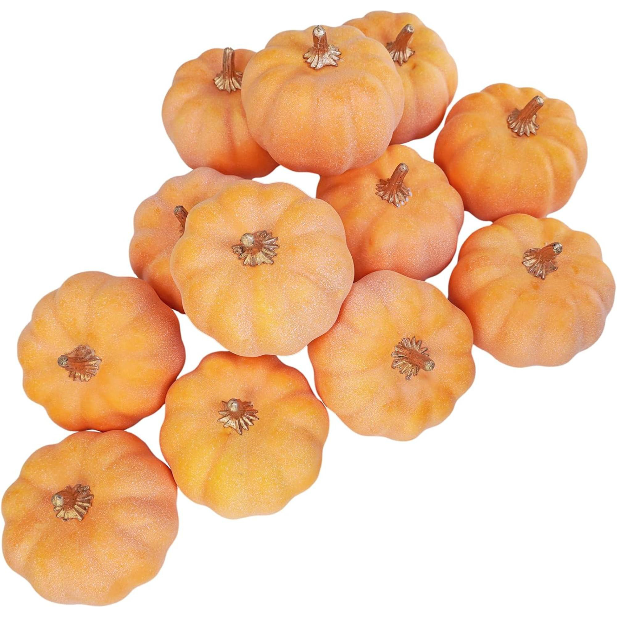 The Holiday Aisle® 12 Pcs Small Artificial Pumpkins Faux Pumpkins ...