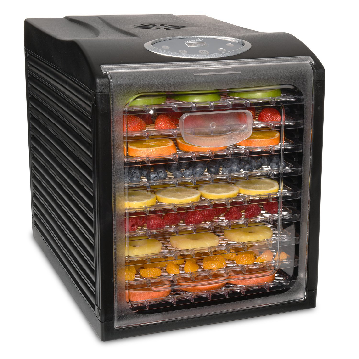 Ivation 9 Tray Electric Beef Jerky Countertop Food Dehydrator for a ...