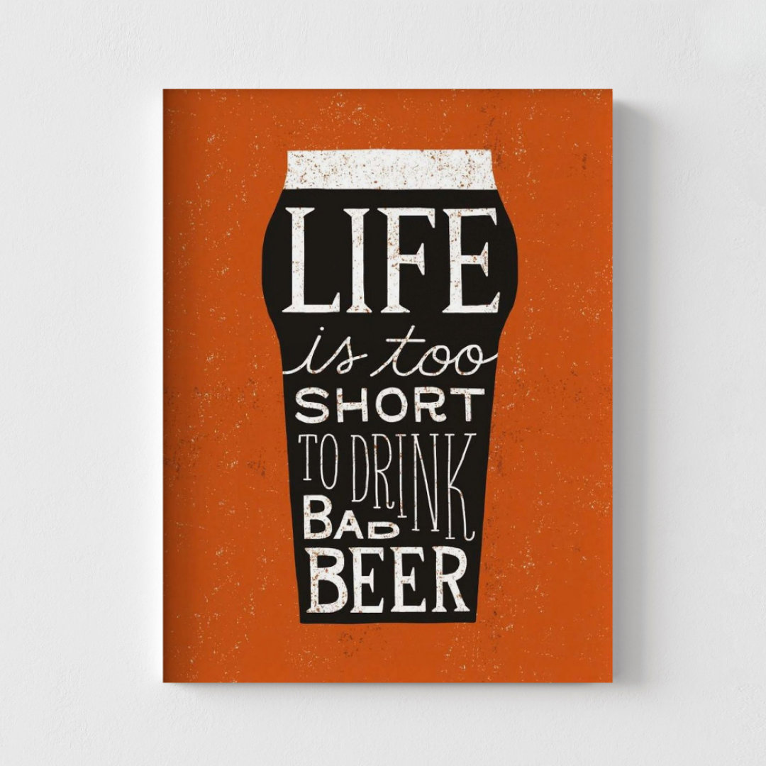 WeFrameArt Guinness Beer Classic Manly Room Wall Art, Guinness Glass ...