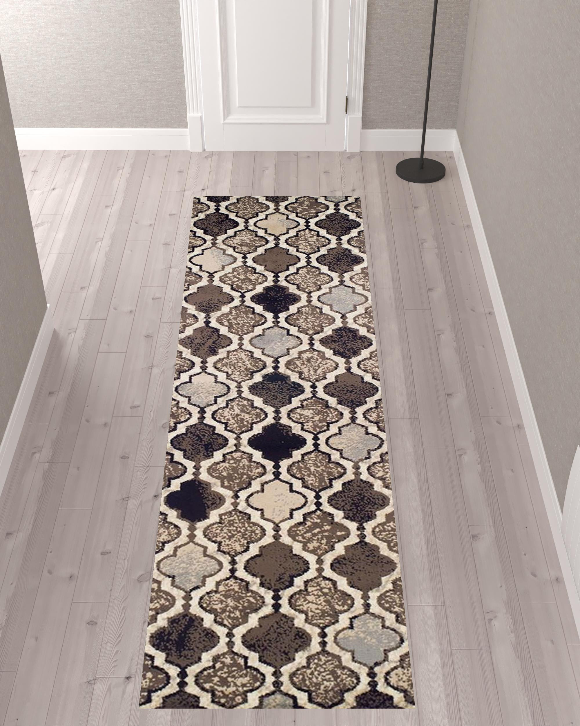Winston Porter Jonnay Geometric Hand Loomed Runner 2'8" x 10 ...