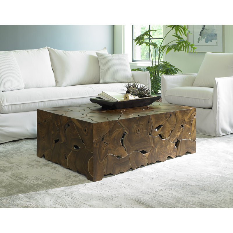 Padmas Plantation Teak Root Rectangular Coffee Table | Wayfair
