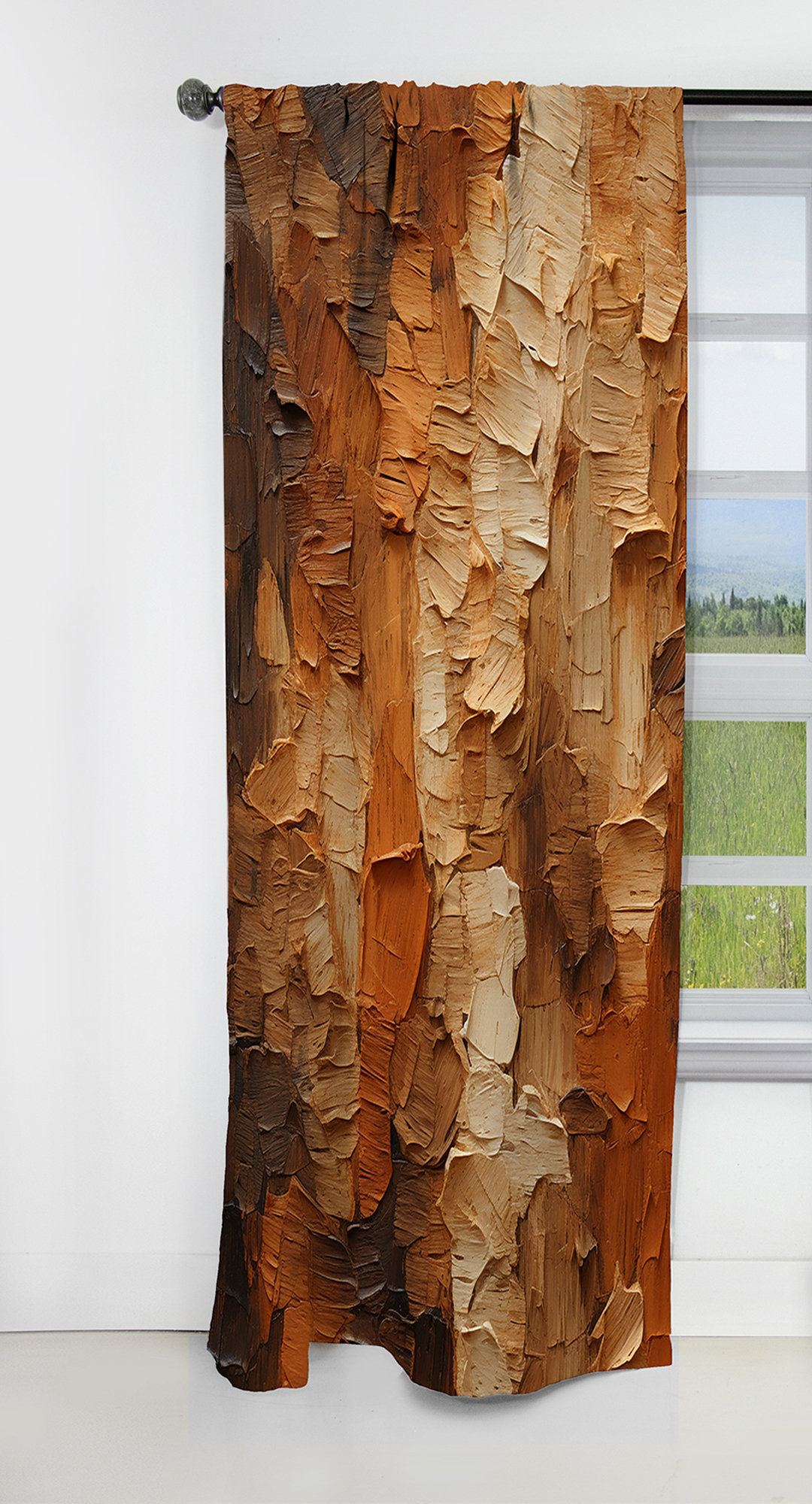 East Urban Home Isabela - Tree Curtain - Blackout Floral Curtain - 1 ...