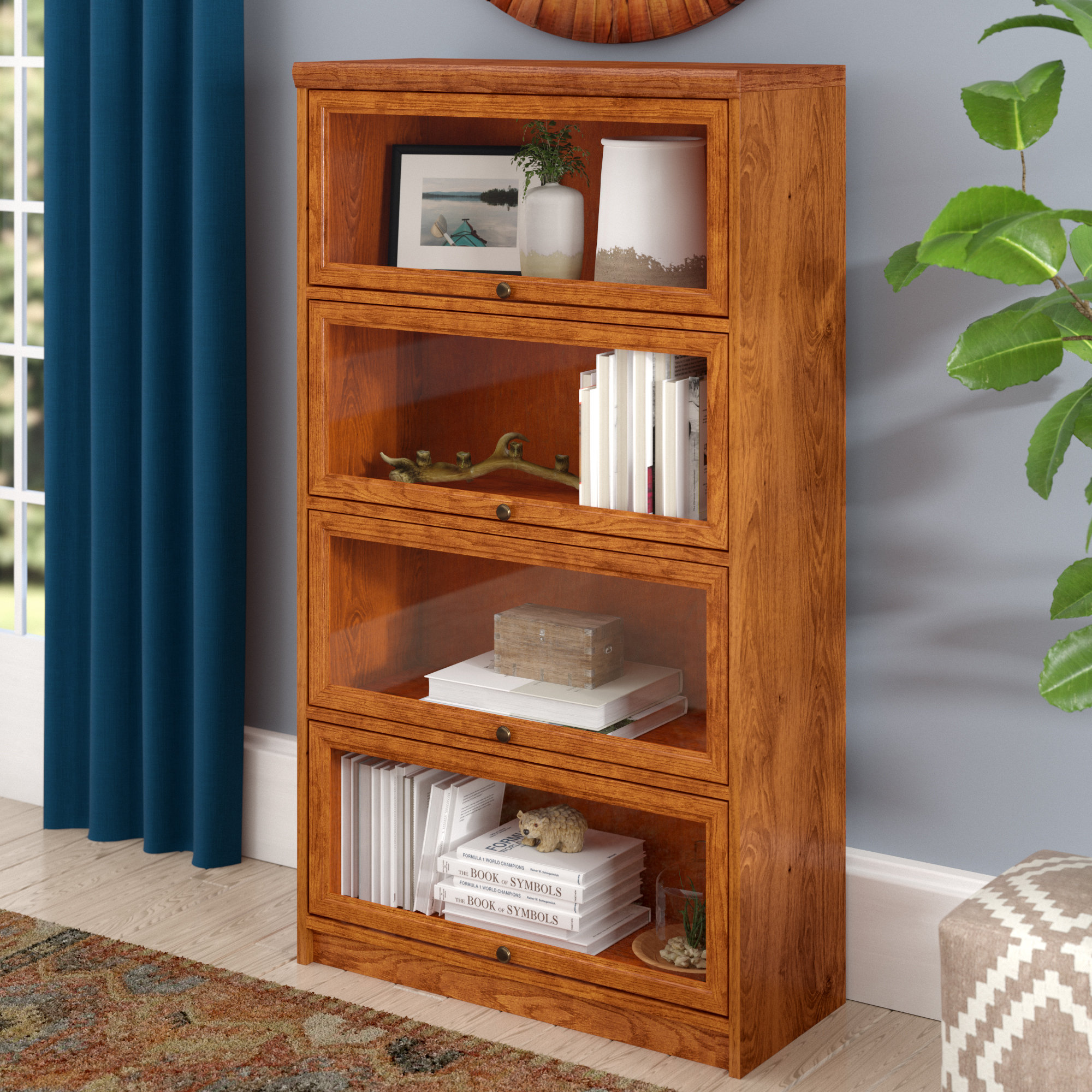 Loon Peak® Lapierre 58 H X 325 W Solid Wood Barrister Bookcase 7669