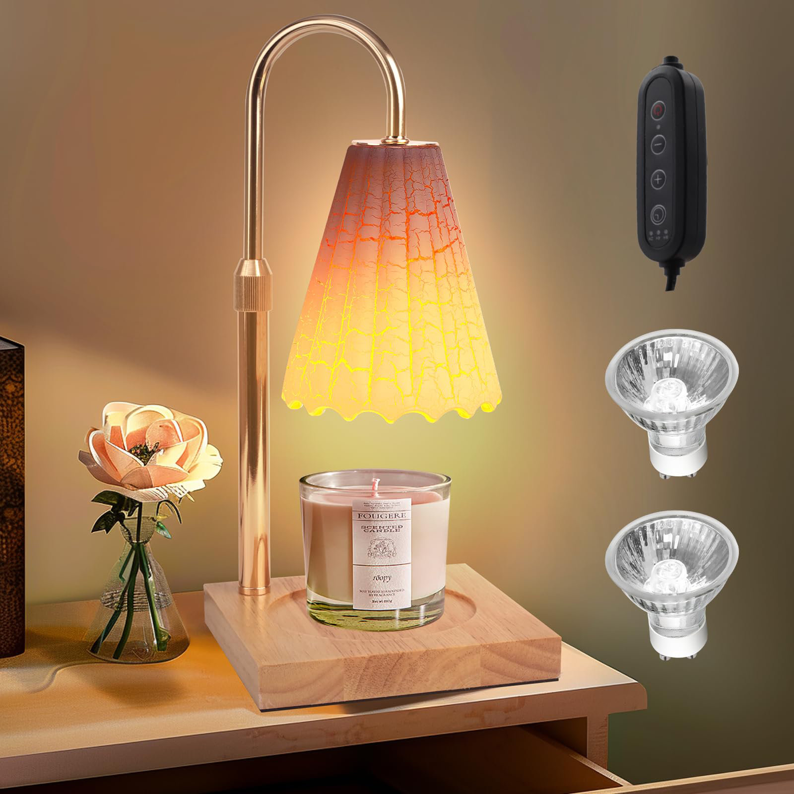 Ebern Designs Arsenovic Candle Warmer Lamp With Dimmer - Electric ...