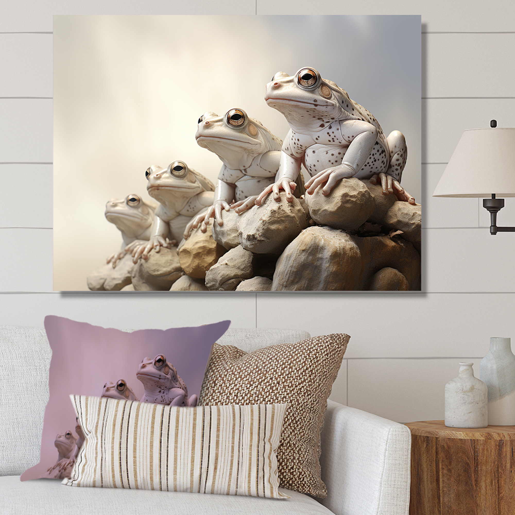 Bay Isle Home™ Minimalist Frog Essence - Frogs & Toads Canvas Art Print ...