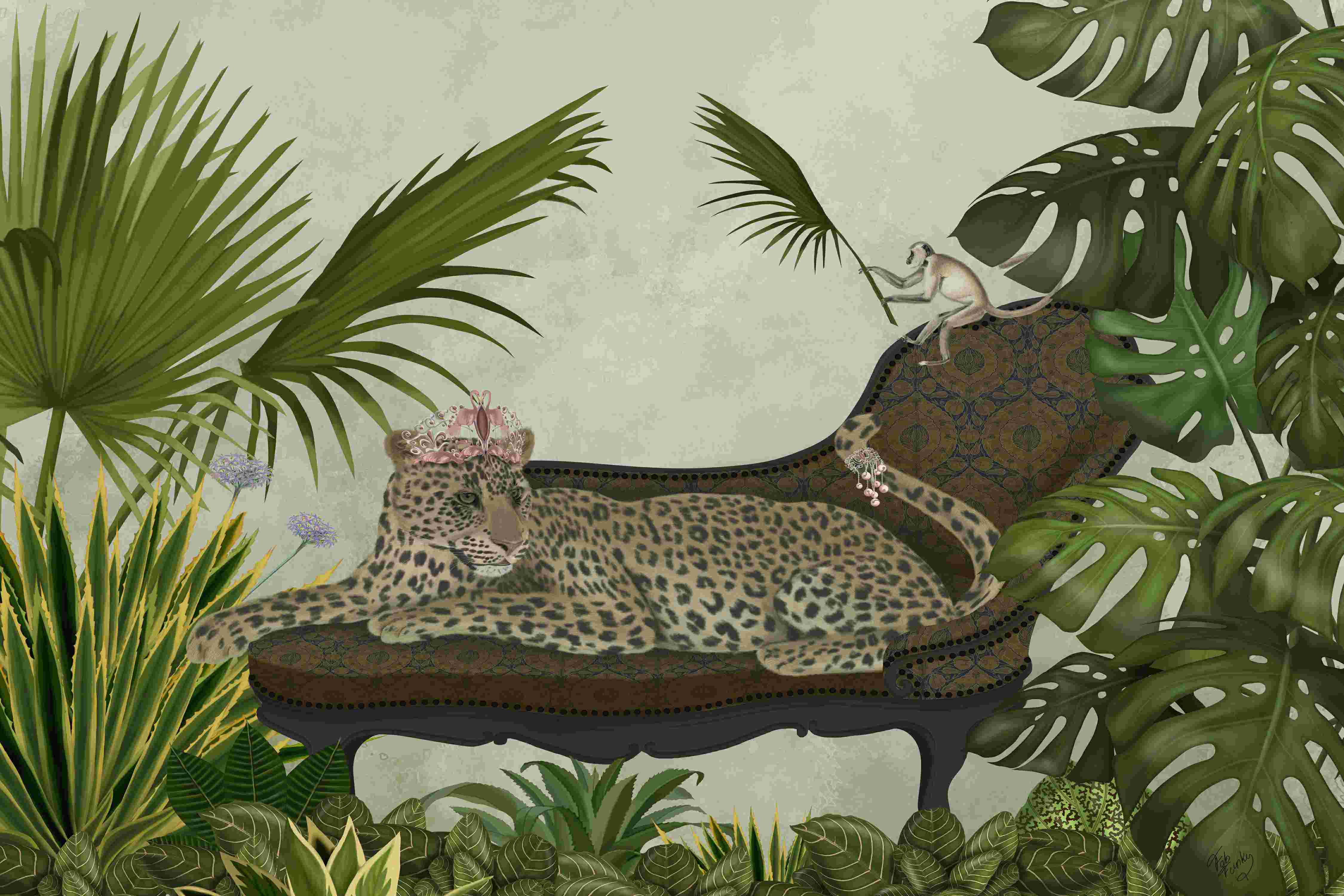 Bayou Breeze Leopard Chaise Lounge | Wayfair