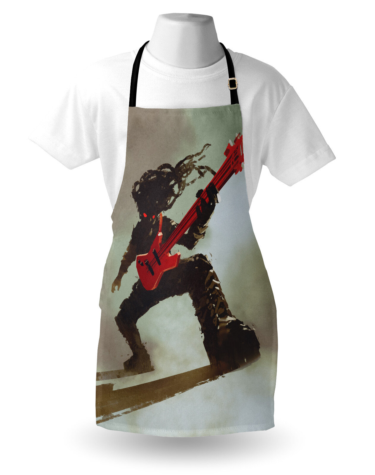 East Urban Home Fantasy Apron Unisex, Hipster Rocker Guitar, Adult Size ...