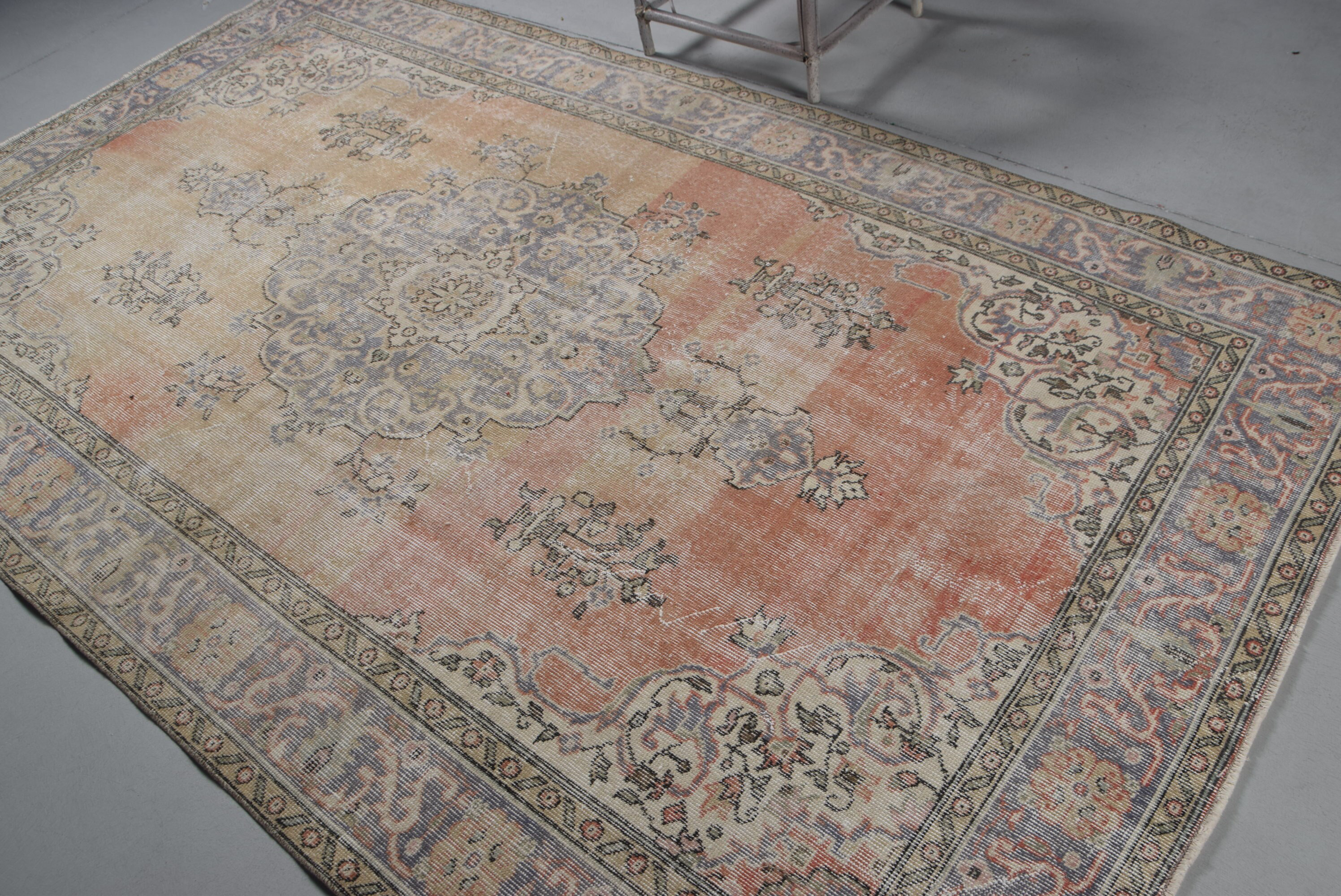 Bungalow Rose Vintage Large Turkish Rug in Vibrant Orange for Enhancing ...