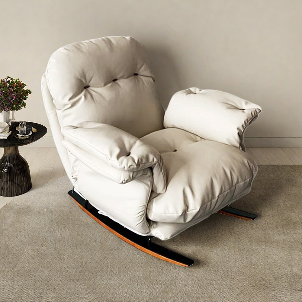 George Oliver Locklin Adjustable Single Leisure Creative Rocking Chair ...