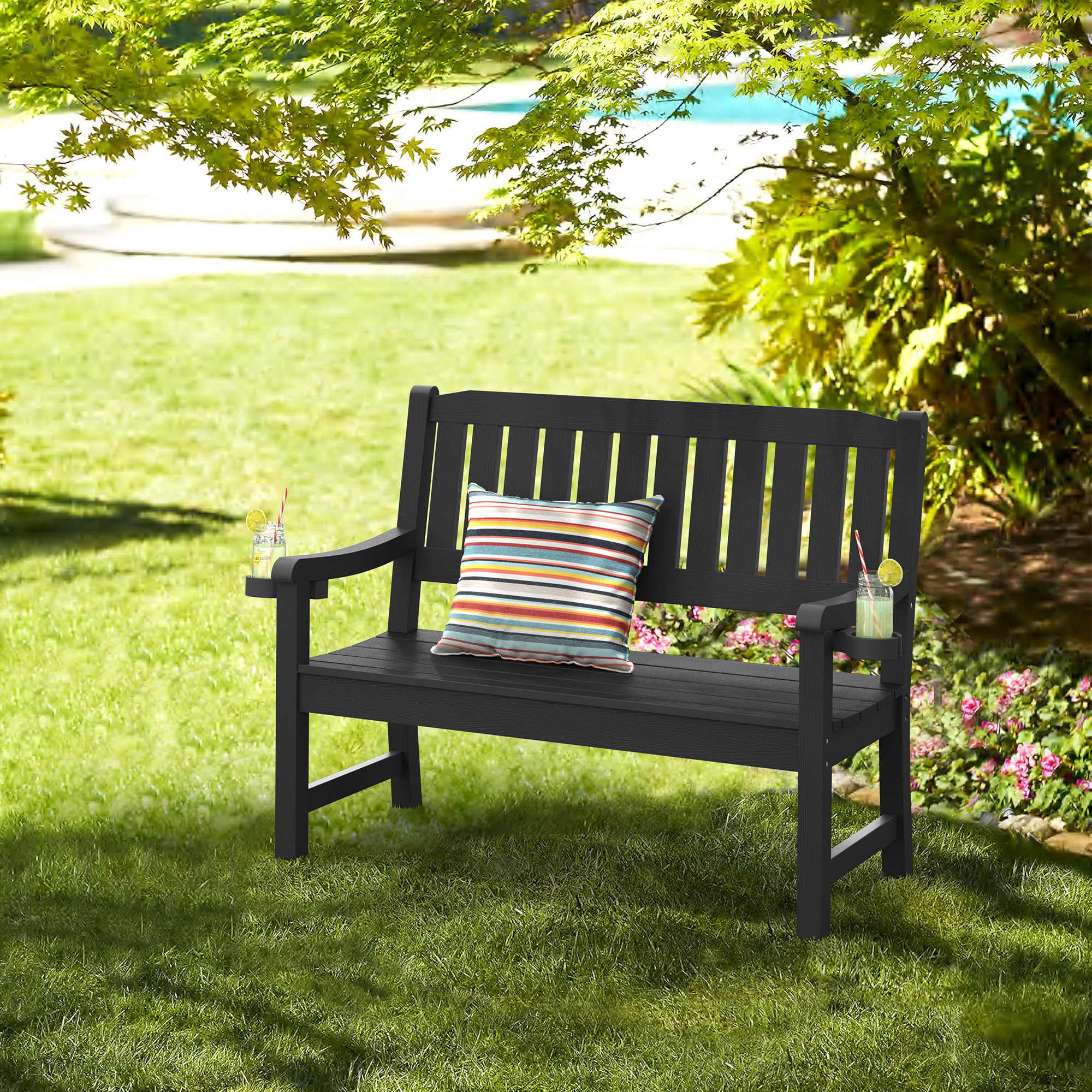 Red Barrel Studio HDPS Outdoor Patio Benches - Wayfair Canada